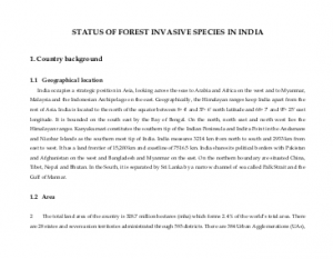 India Country Report - Asia-Pacific Forest Invasive Species Network ...