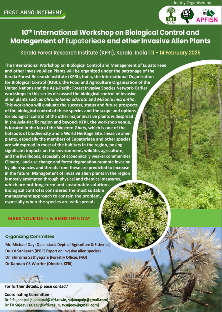 10th International Workshop on Biological Control and Management of ...